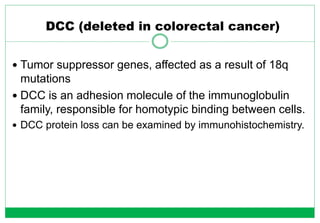 Molecular diagnostics of colorectal cancer | PPTX