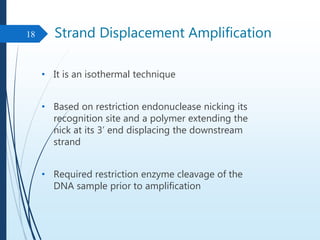 Molecular diagnostics techniques | PPTX