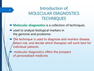 Molecular diagnostics techniques | PPTX