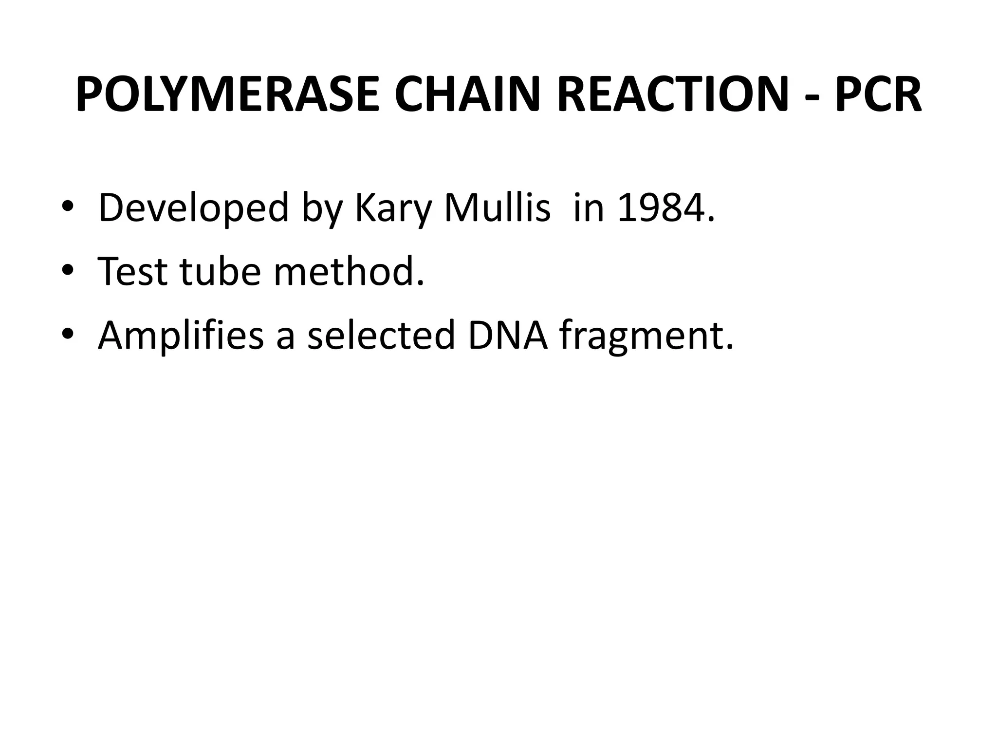 Molecular diagnostic techniques | PPTX