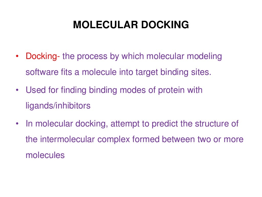 Molecular docking