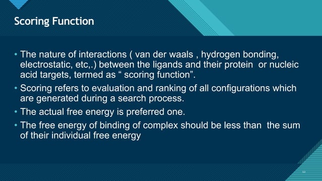 MOLECULAR DOCKING.pptx | Chemistry | Science