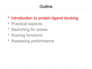 Molecular docking and structure based Virtual screening | PPTX