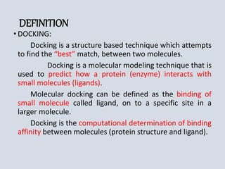 Molecular docking- Laxman I. Nimbale.pptx | Chemistry | Science