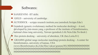 importance ,Types,Docking of MOLECULAR DOCKING 11.pptx