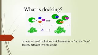 importance ,Types,Docking of MOLECULAR DOCKING 11.pptx
