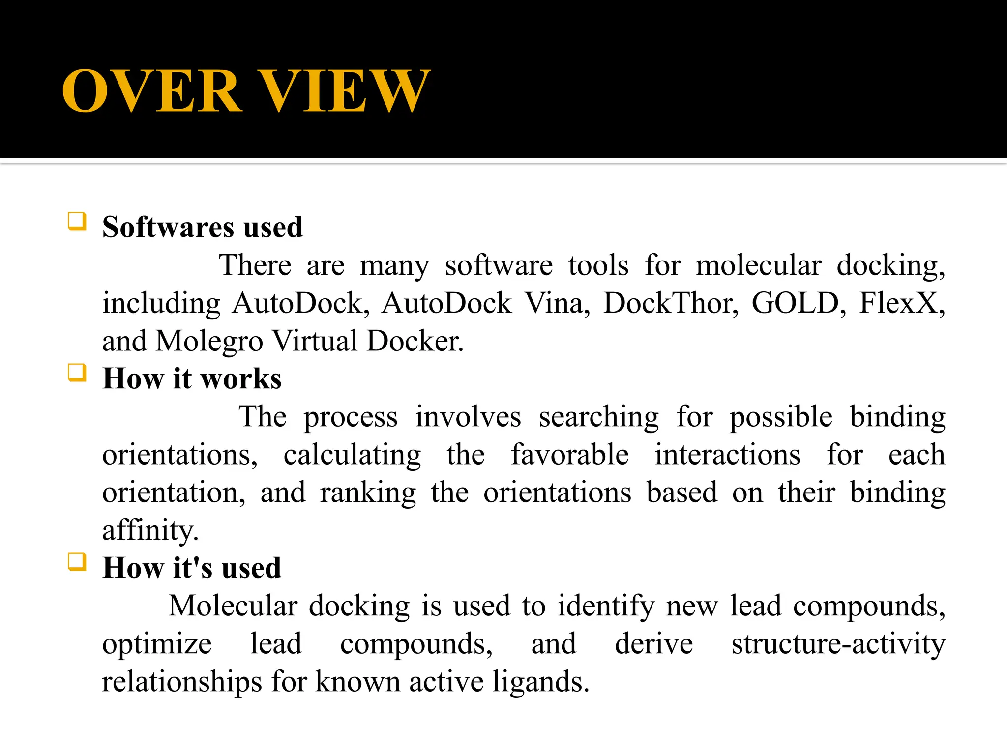 Molecular Docking and its Applications.pptx