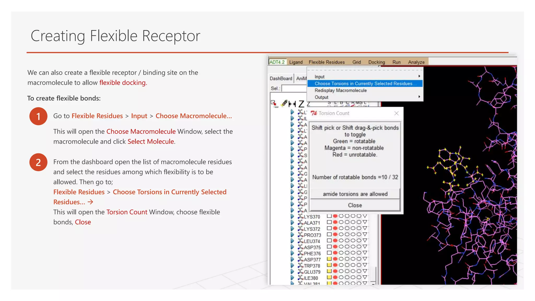 Molecular Docking Using Autodock Tools | PPTX