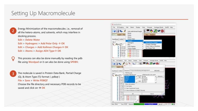 Molecular Docking Using Autodock Tools Pptx Chemistry Science