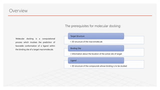 Molecular Docking Using Autodock Tools | PPTX