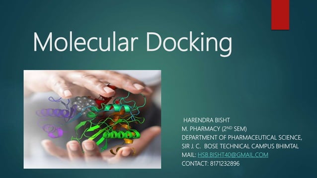 Molecular docking by harendra ...power point presentation | PPTX | Chemistry | Science