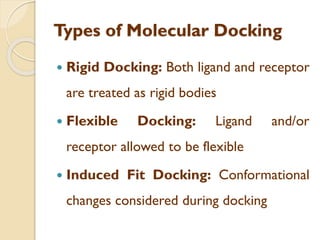 Molecular Docking ppt._Computer aided Drug Design | PDF