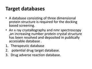 molecular docking screnning. pptx | PPTX