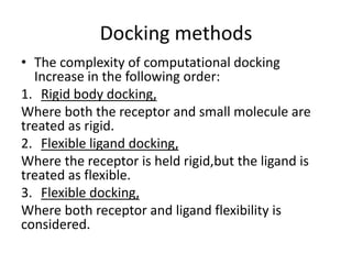molecular docking screnning. pptx | PPTX | Operating Systems | Computer ...