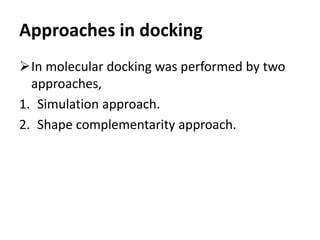 molecular docking screnning. pptx | PPTX | Operating Systems | Computer ...