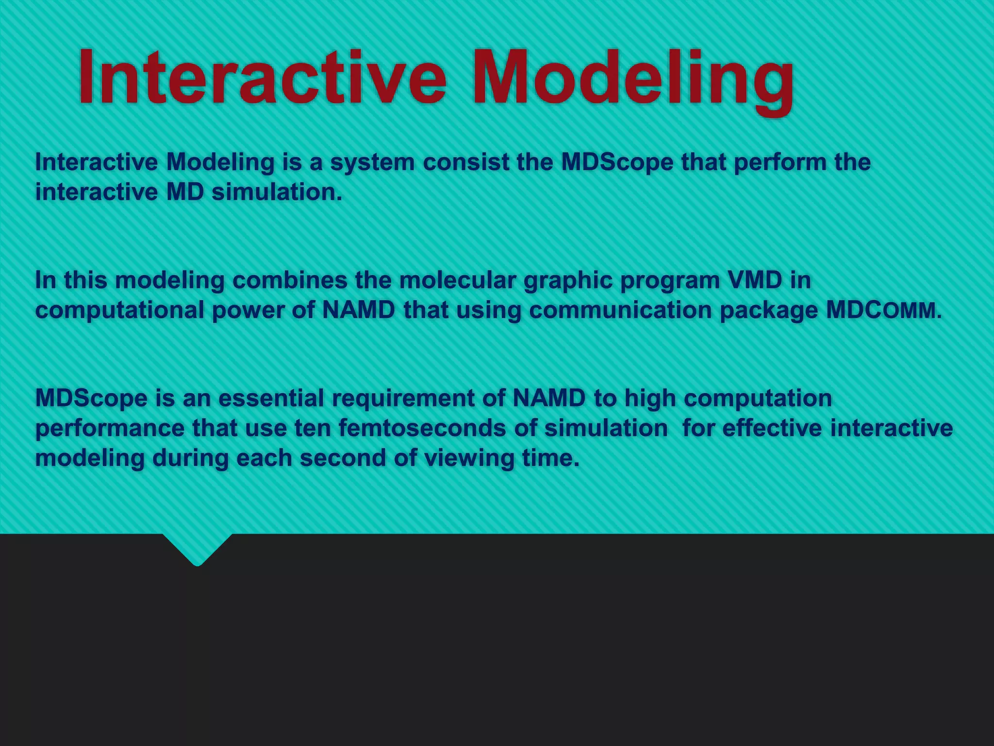 Molecular Dynamics And Namd Simulation Pptx