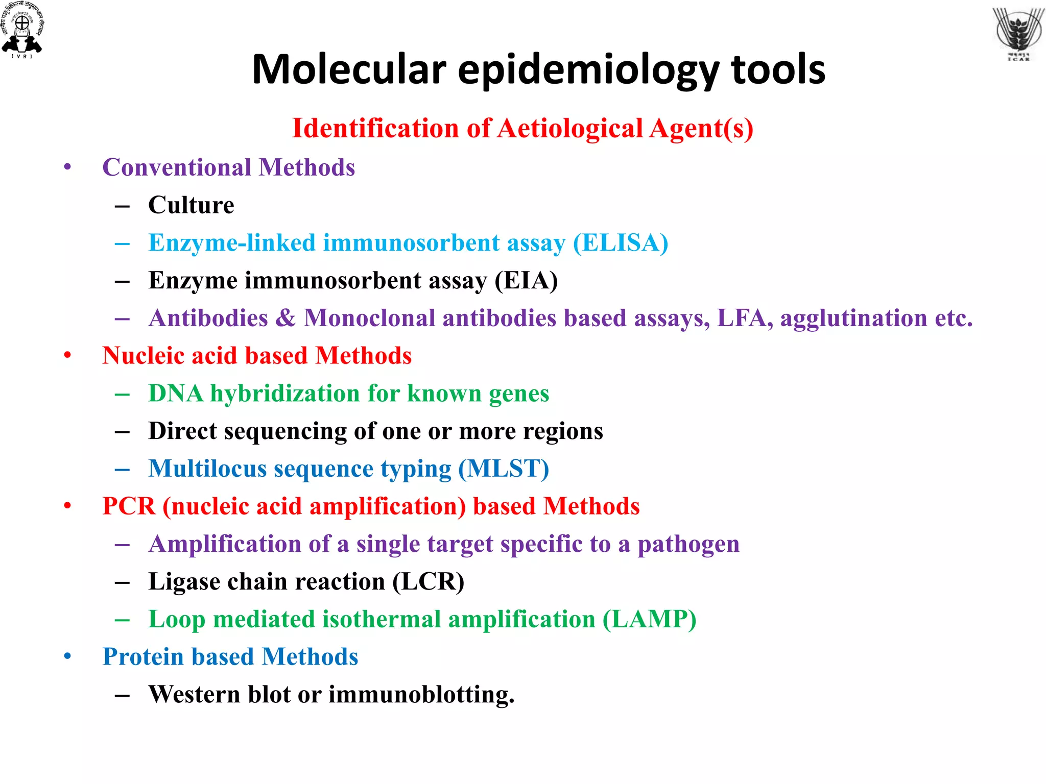 Molecular epidemiology an introduction | PPTX