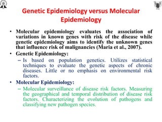 Molecular epidemiology an introduction | PPTX
