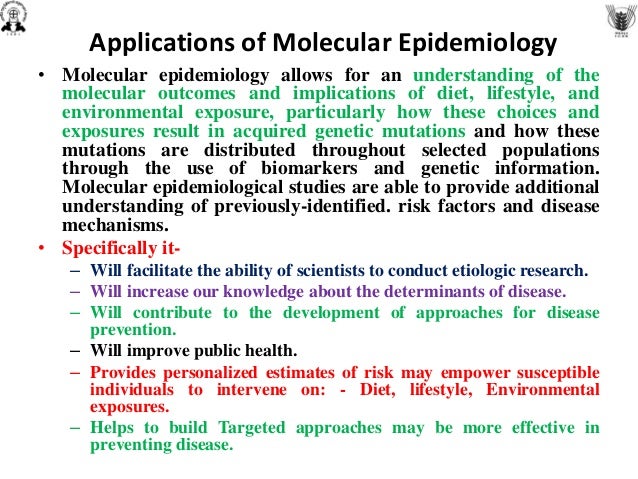 Molecular epidemiology an introduction