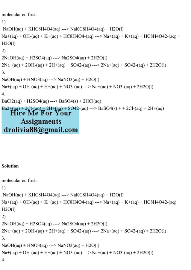 molecular eq first.1) NaOH(aq) + KHC8H4O4(aq) --- NaKC8H4O4(aq).pdf
