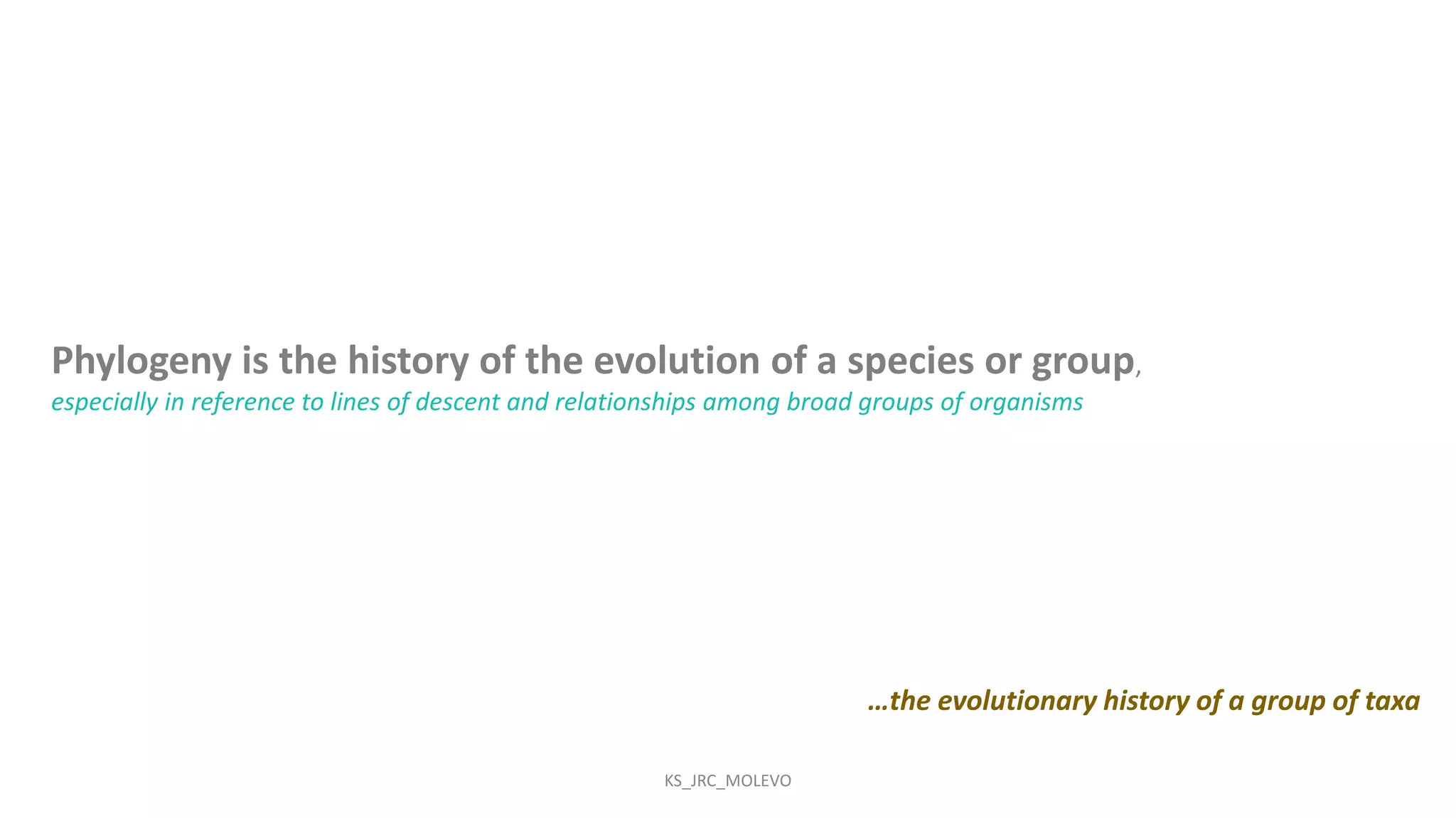 Molecular evolution | PPTX