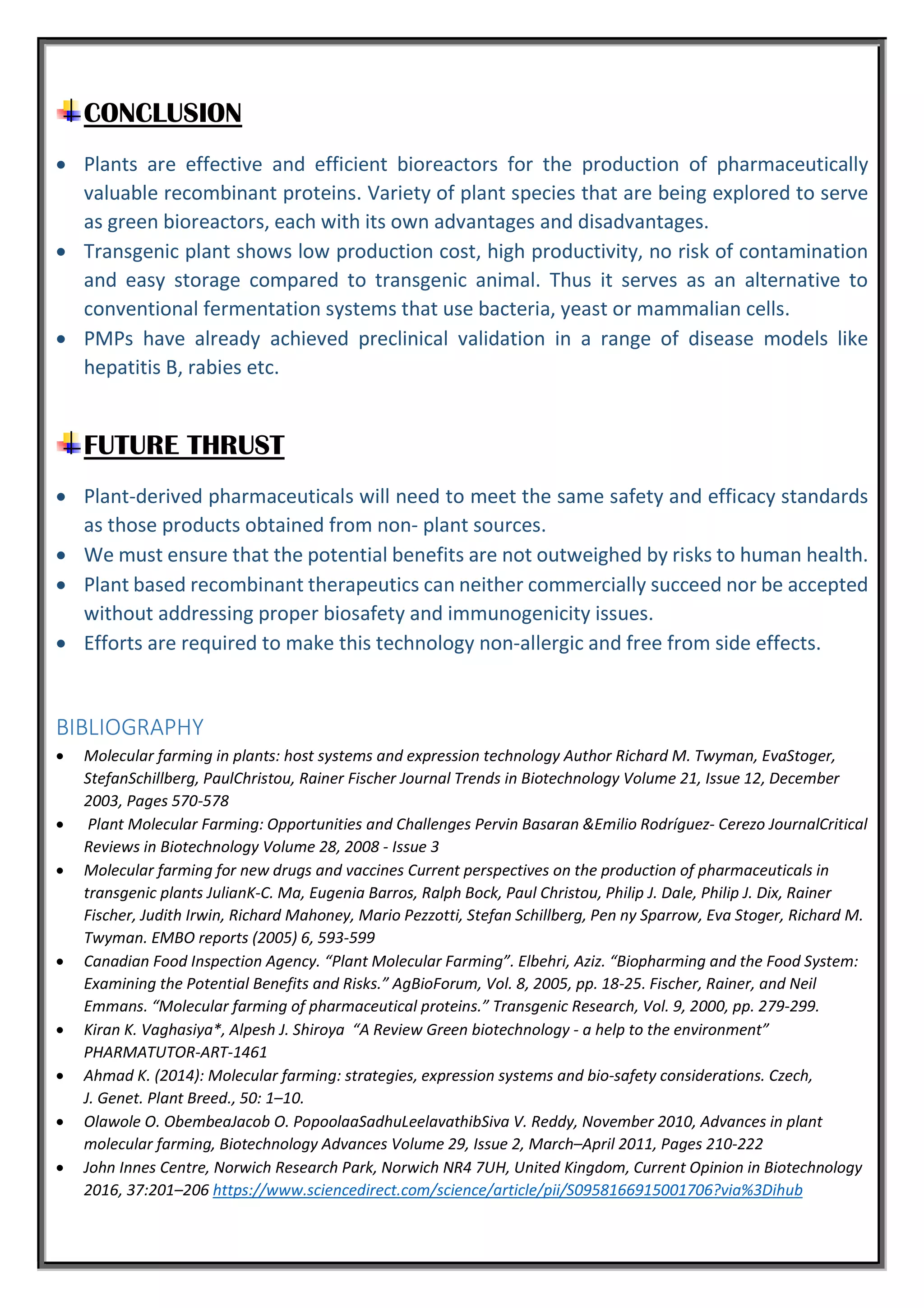 Molecular farming | PDF