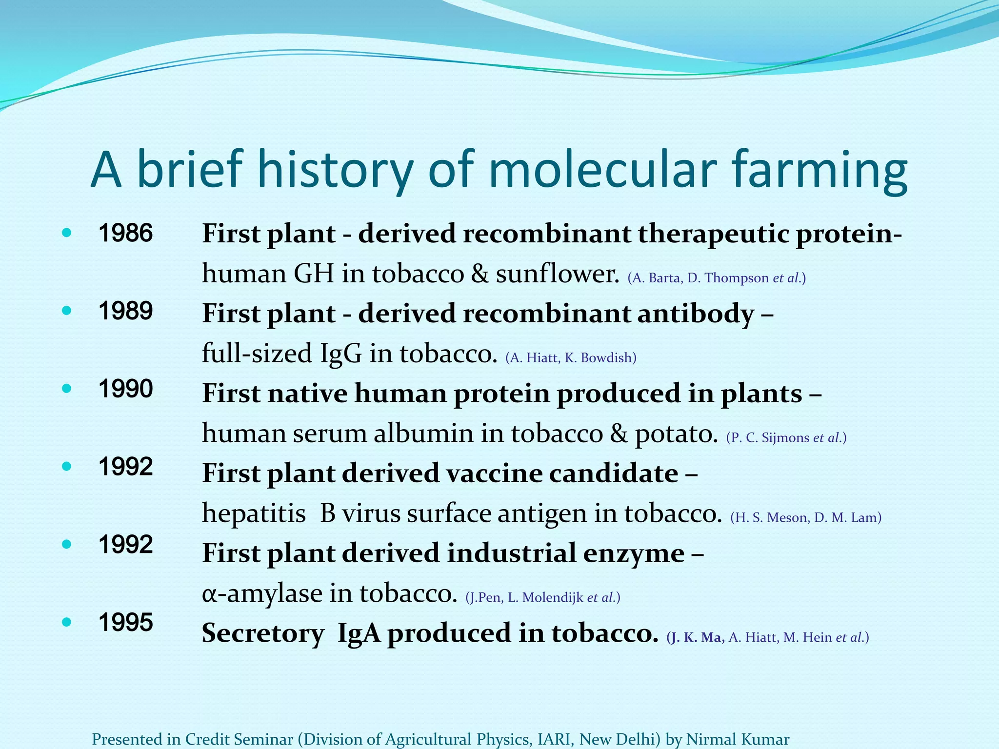 Molecular farming | PDF