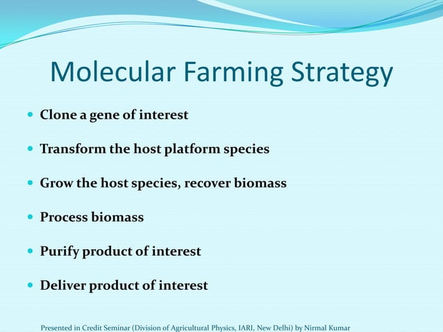 Molecular farming | PDF