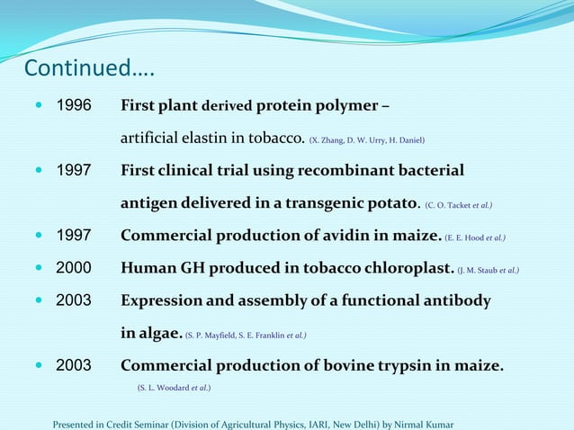 Molecular farming Molecular farming