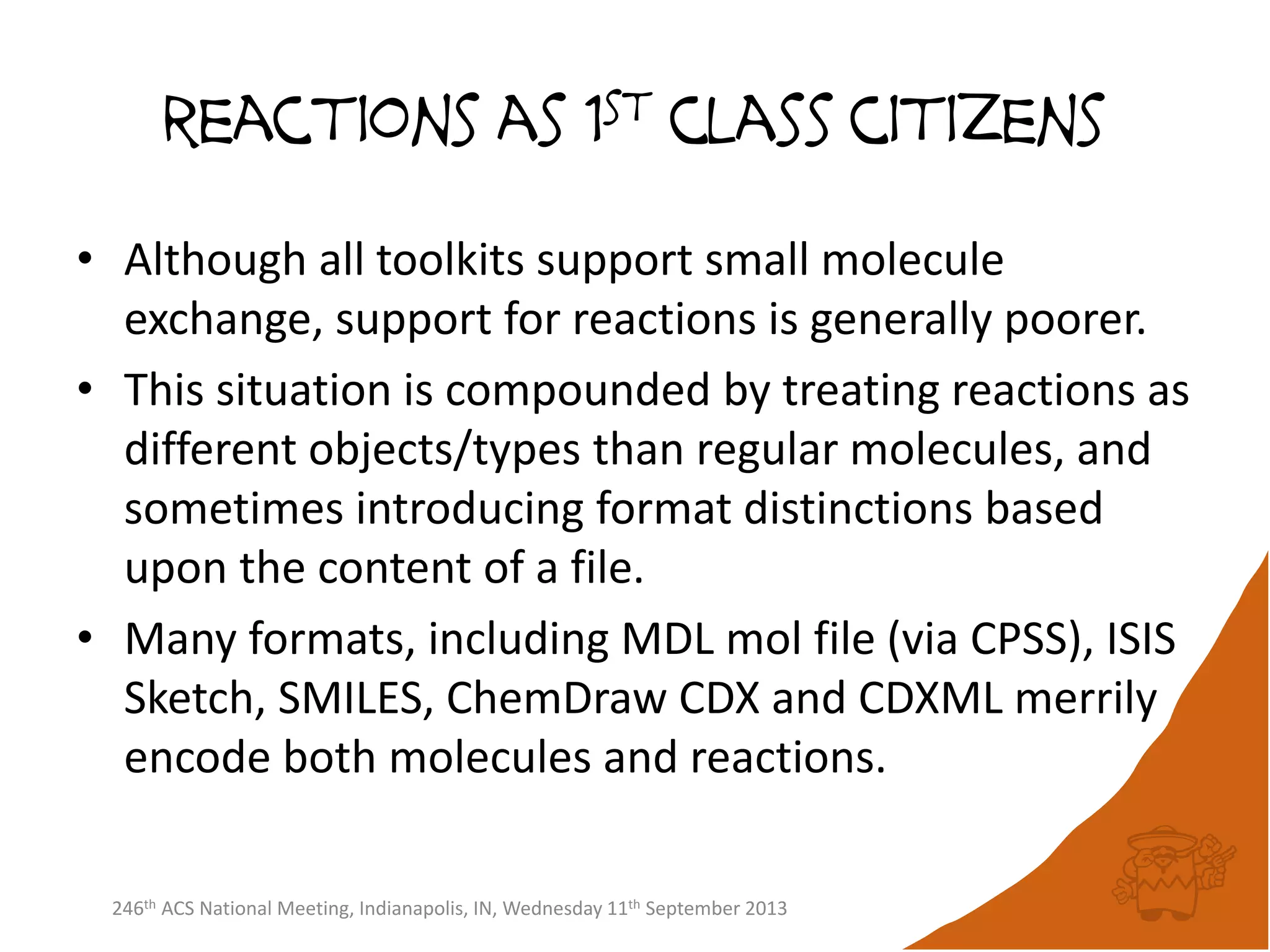Reading and Writing Molecular File Formats for Data Exchange of Small ...