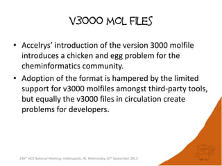 Reading and Writing Molecular File Formats for Data Exchange of Small ...