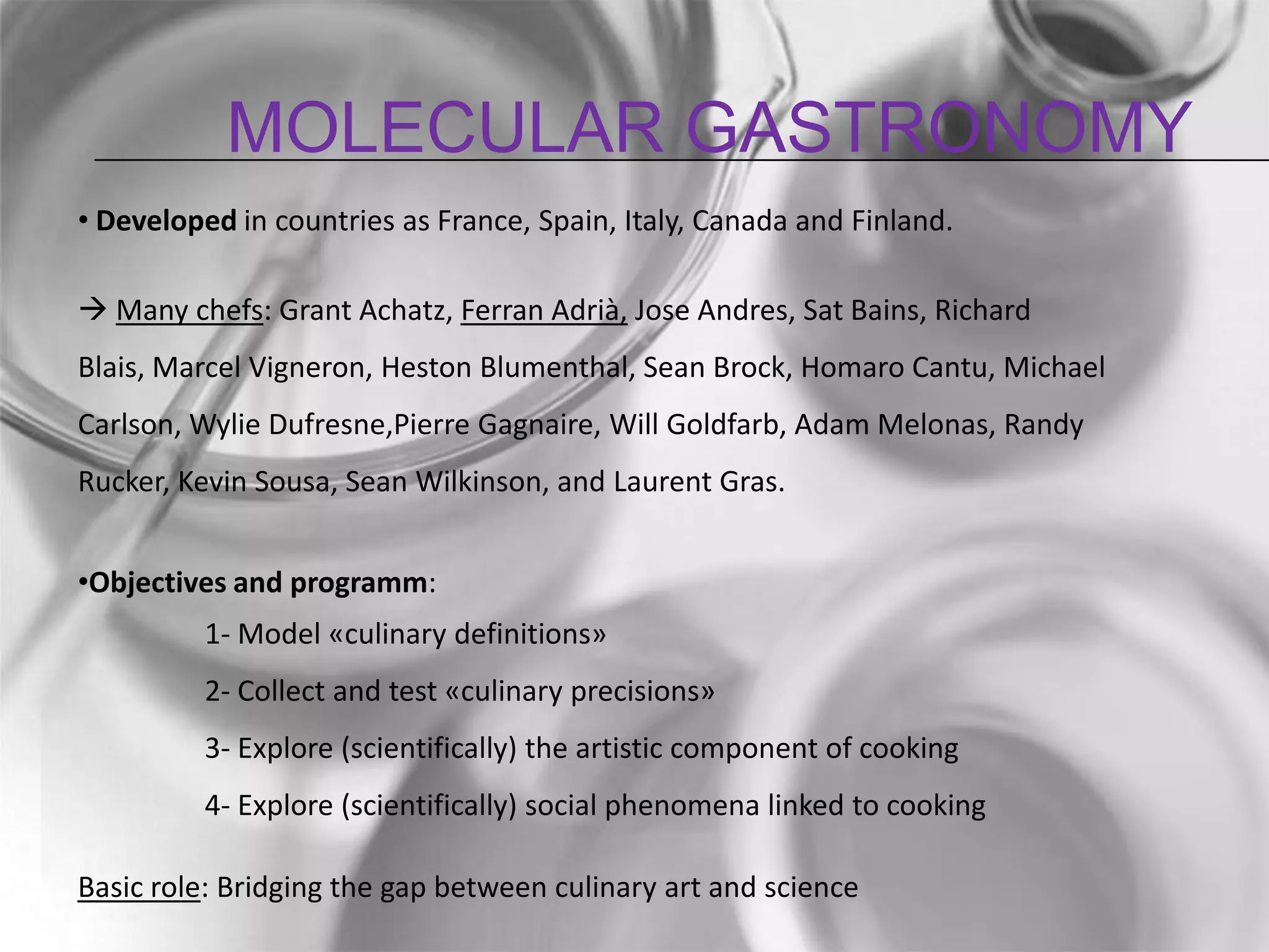 Molecular gastronomy | PPTX