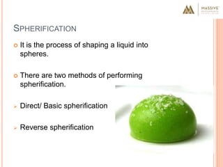 Molecular Gastronomy (1).pptx | Desserts and Baking | Food & Drink