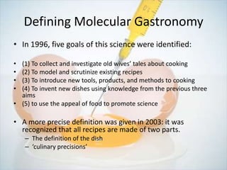Molecular gastronomy introduction | PPTX