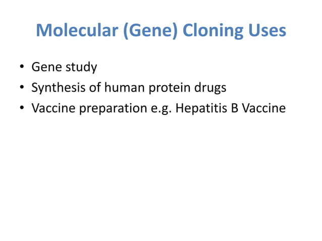 Molecular Gene Cloning Pptx 5054