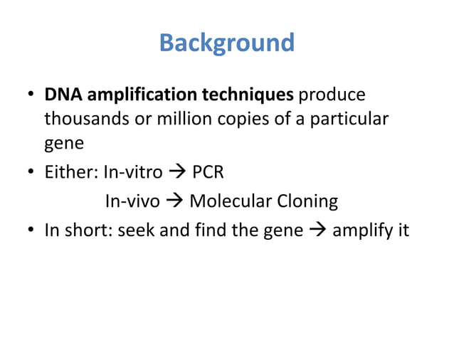 Molecular Gene Cloning Pptx 6185