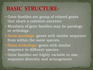 Molecular gene family | PPTX