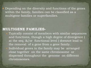 Molecular gene family | PPTX