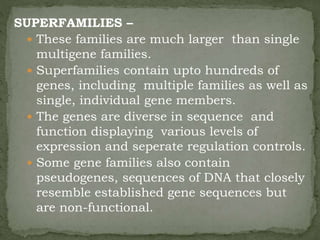 Molecular gene family | PPTX