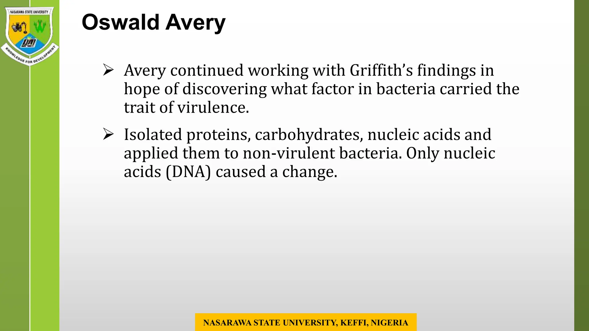 Biochemistry of genetics and molecular genetics | PPTX