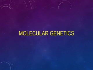 Molecular genetics | PPT