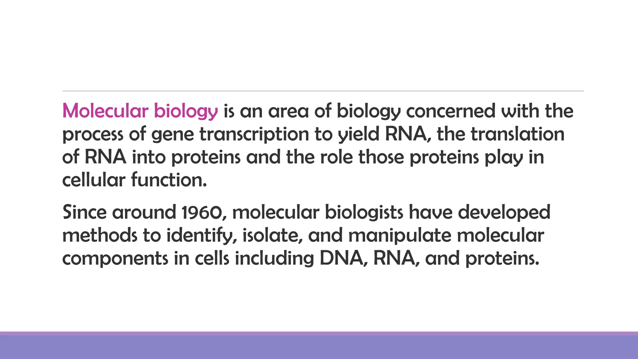 Molecular Genetics Techniques I, FINAL.pptx