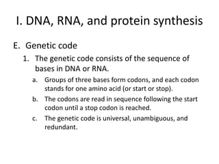 Molecular genetics unit 3 | PPTX
