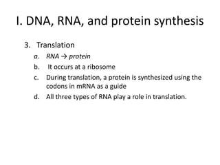Molecular genetics unit 3 | PPTX