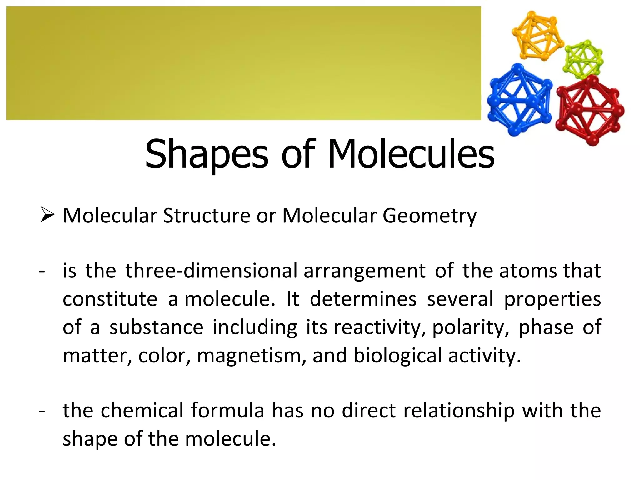 Molecular geometry | PPT
