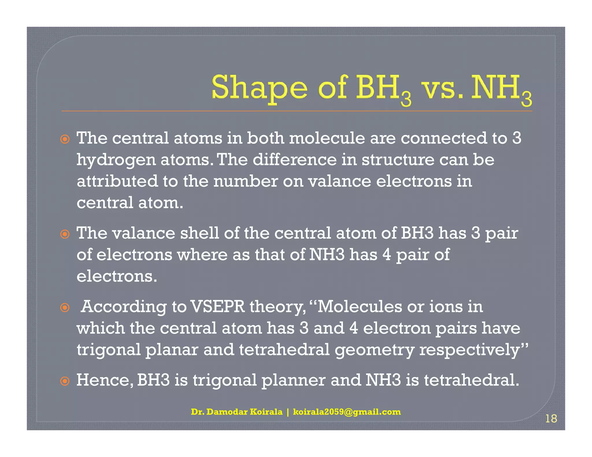 Molecular geometry and chemical bonding | PDF