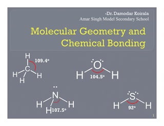 Molecular geometry and chemical bonding | PPT