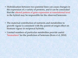 Molecular heterosis | PPTX