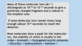 Molecular ion peak | PPTX
