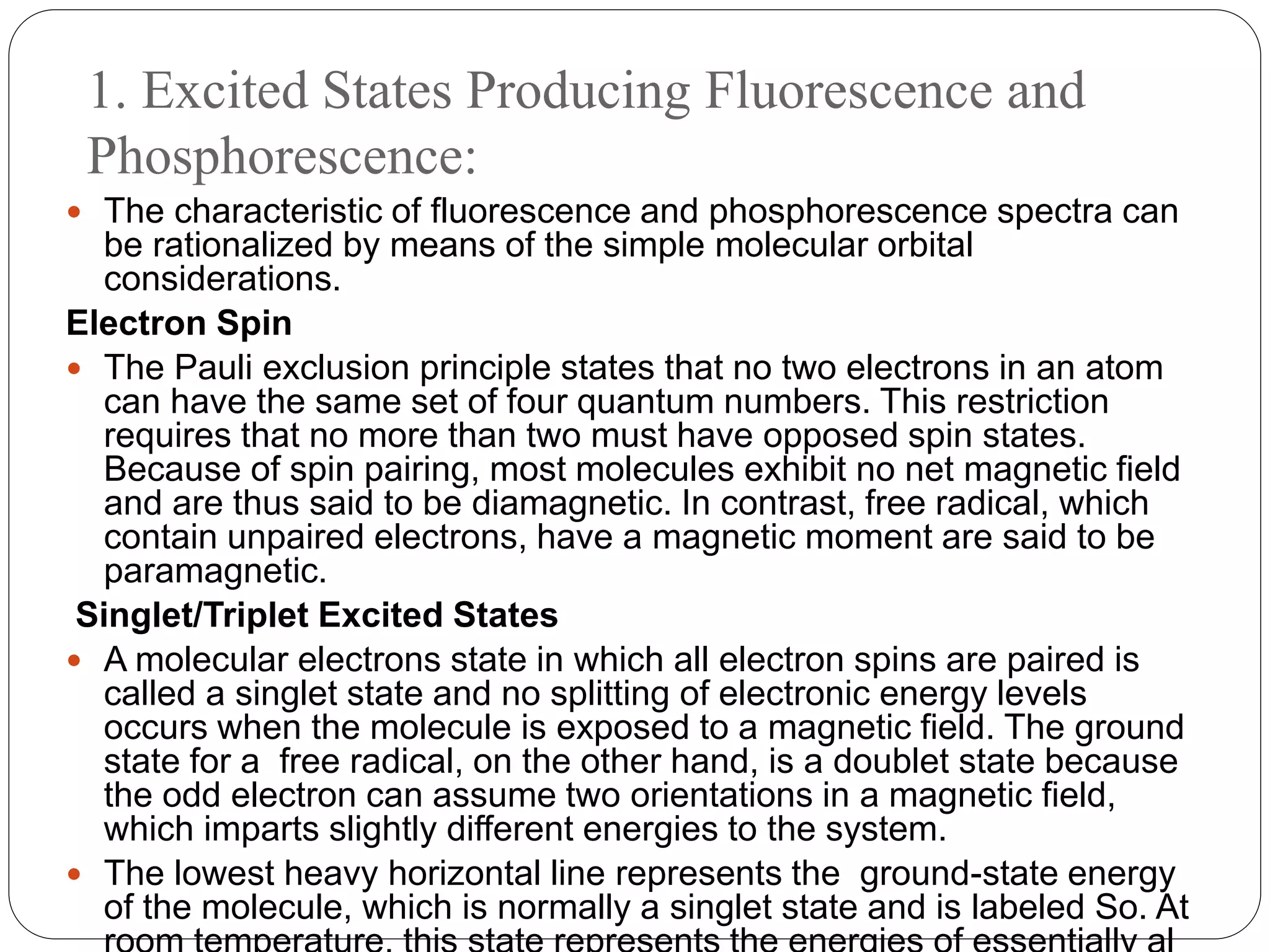 Molecular luminescence spectrometry | PPTX